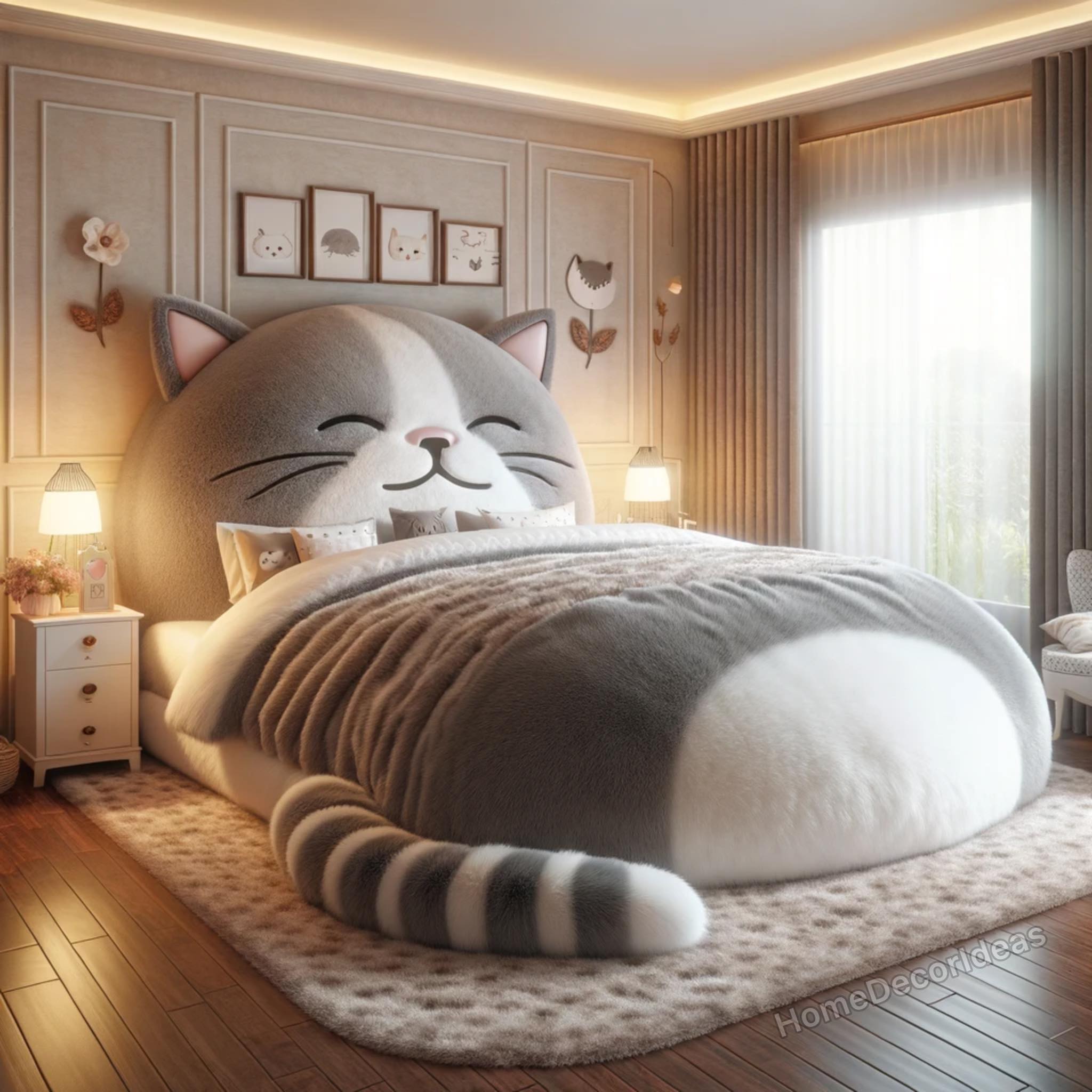 Embracing Whimsy: Giant Cat Beds Transforming Home Interiors