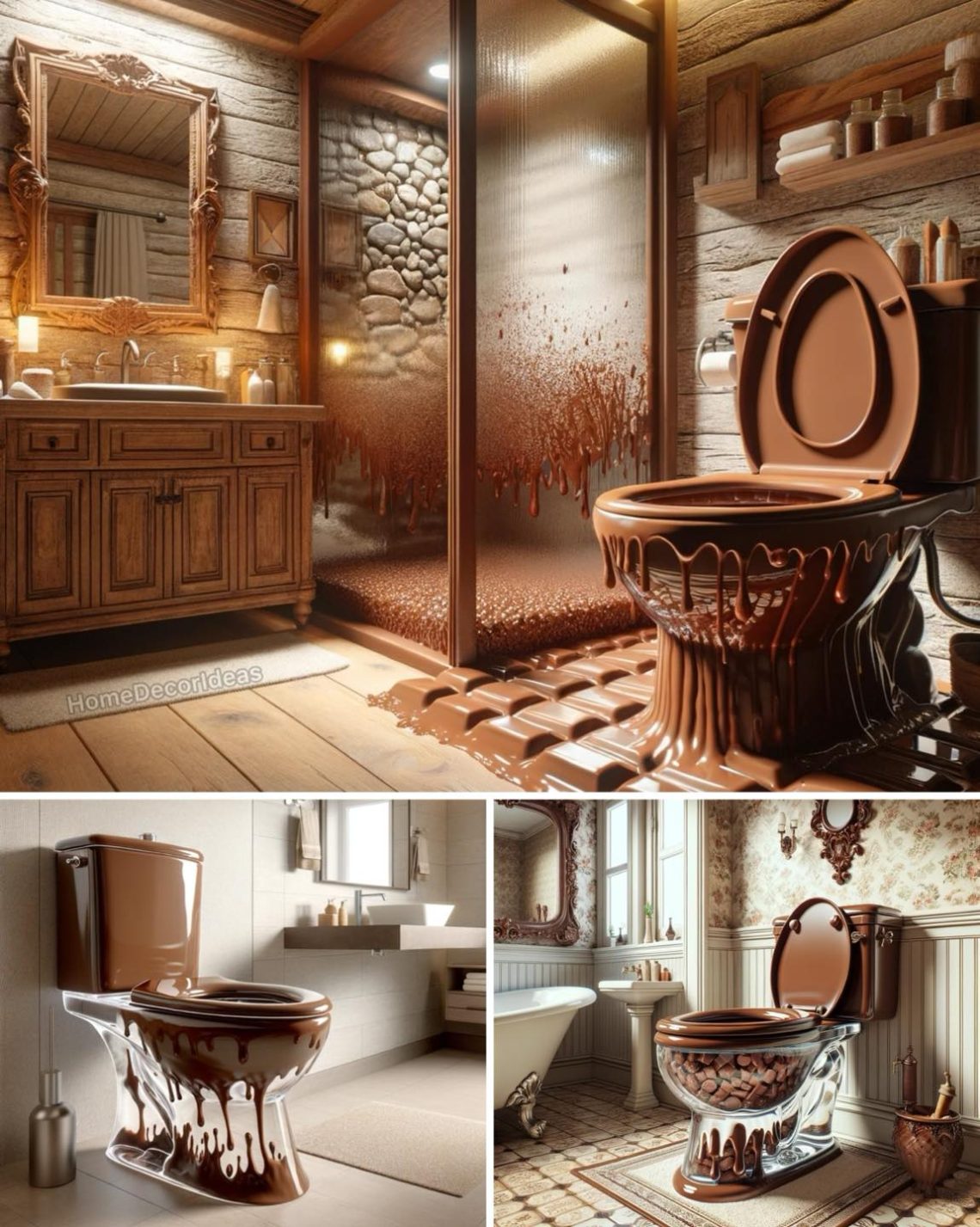 A Confectionery Dream: Chocolate-Themed Bathrooms That Dazzle