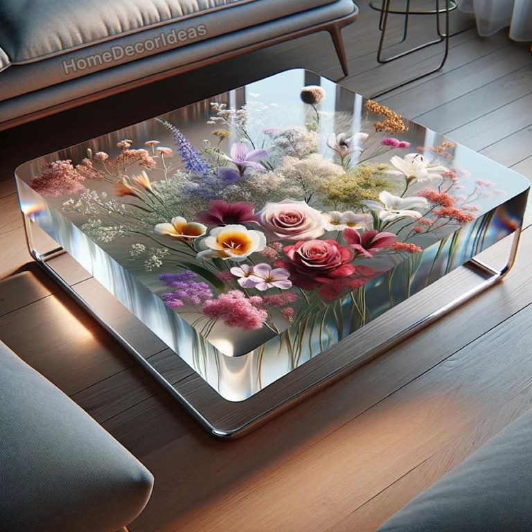 Blooming Marvellous: The Floral Resin Coffee Table