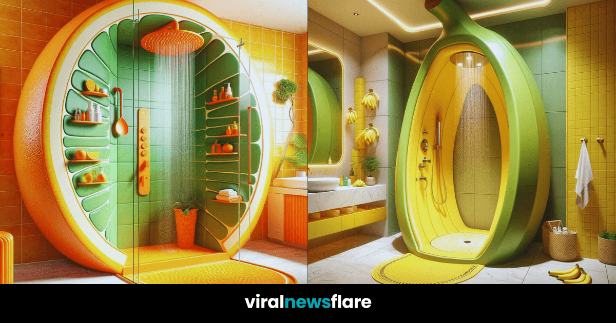 Un-peeling the Layers of Creativity: Fruit-Inspired Bathroom Designs