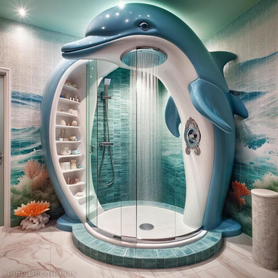 Dive into a Bathroom Experience Like No Other: The Dolphin Shower Fantasy