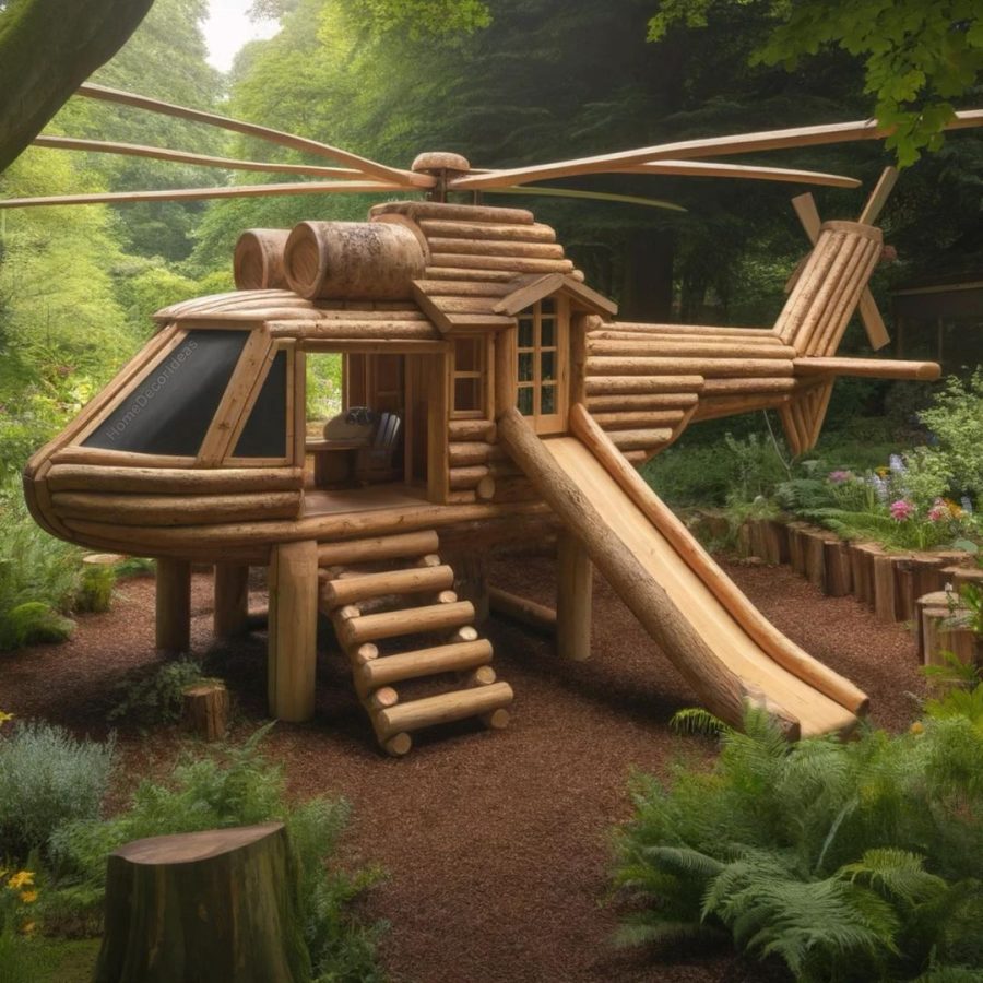 Liftoff into Imagination: The Log Helicopter Playhouse