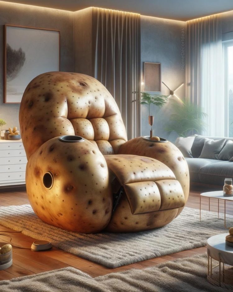 Spud-tacular Seating: A Unique Twist on Home Comfort