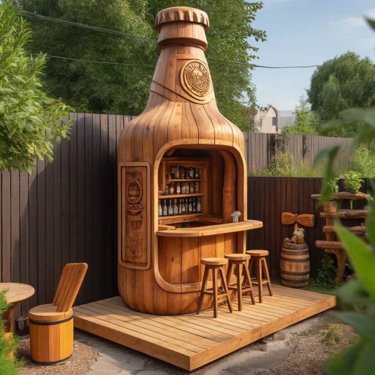 Unique Beer Themed Outdoor Bars for Your Home