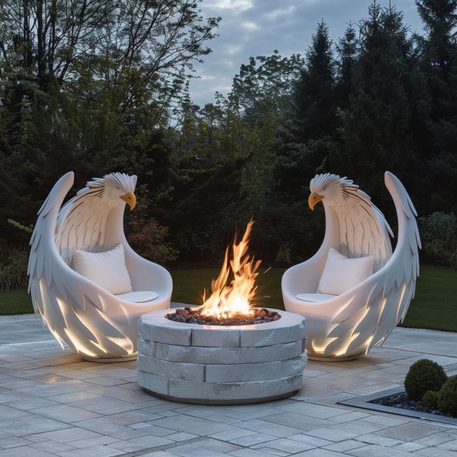 Majestic Eagle Themed Fire Pits: Transforming Outdoor Spaces