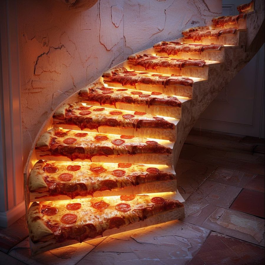 Transform Your Home with Pizza Themed Stairs