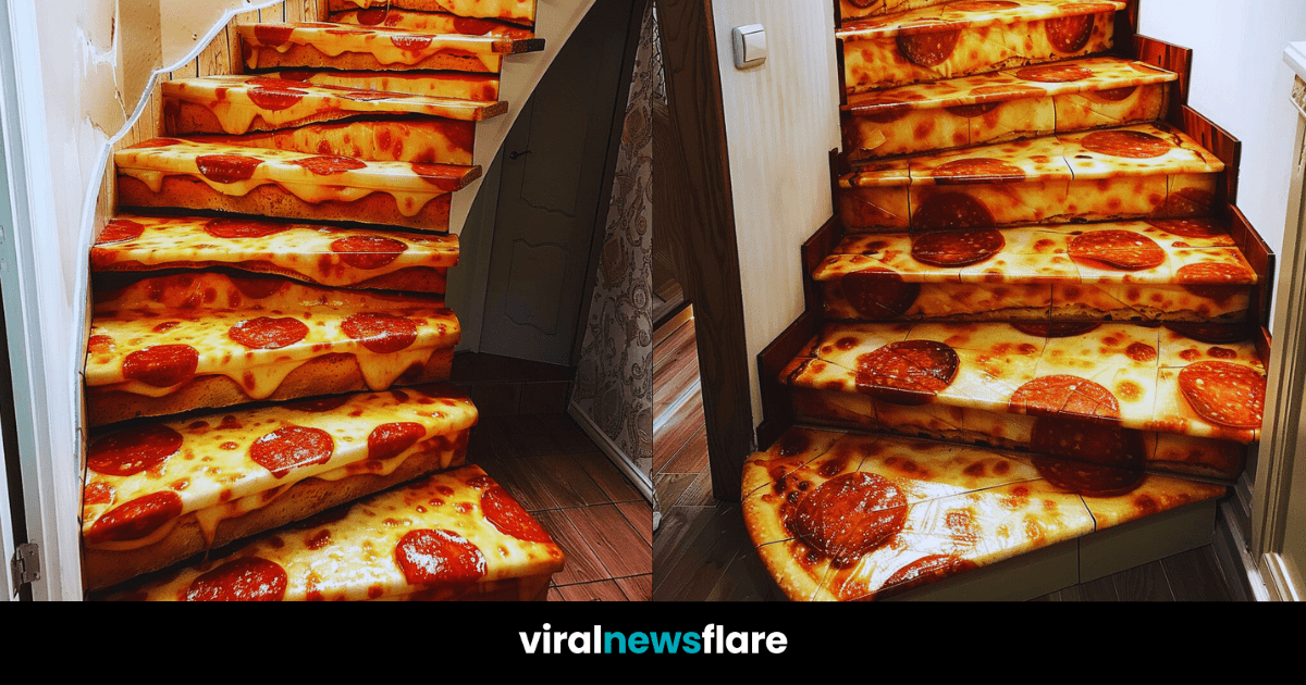 Transform Your Home with Pizza Themed Stairs