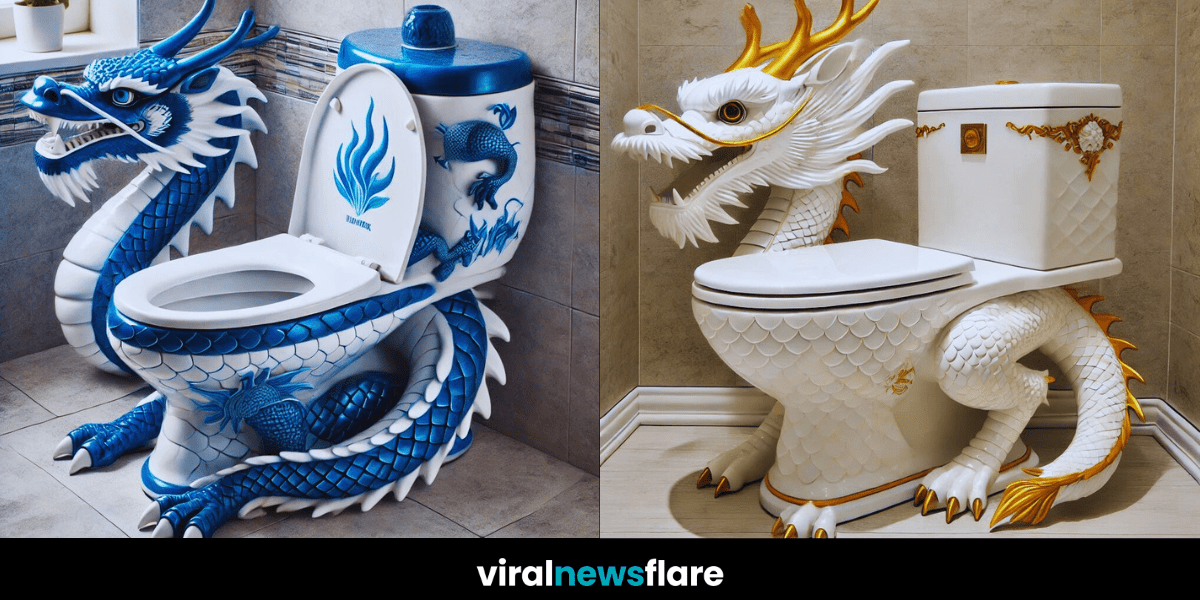 Transform Your Bathroom with Spectacular Dragon-Themed Toilets