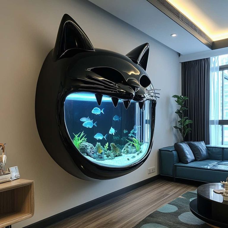 Purr-fect Aquatic Decor: The Cat-Themed Fish Tanks