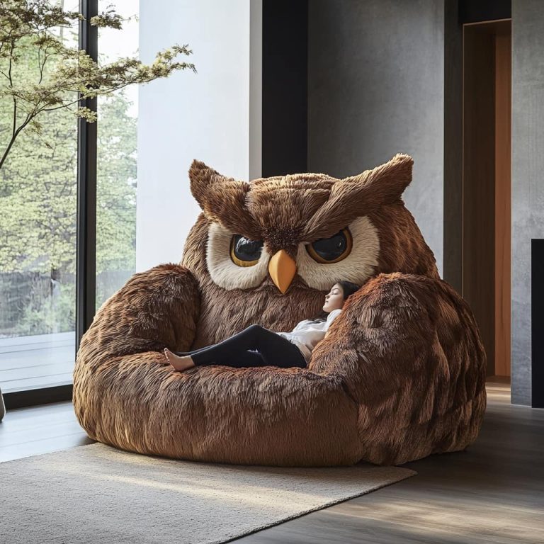 Luxurious Owl-Inspired Cuddle Sofas: A Blend of Comfort & Charm