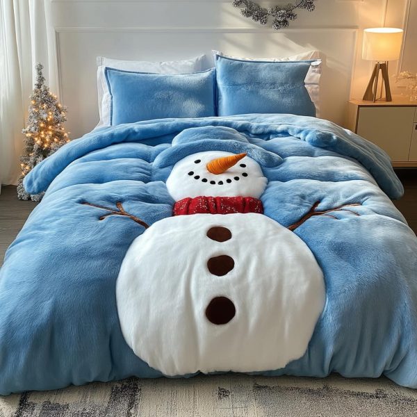Transform Your Bedroom with Snowman-Themed Bedding