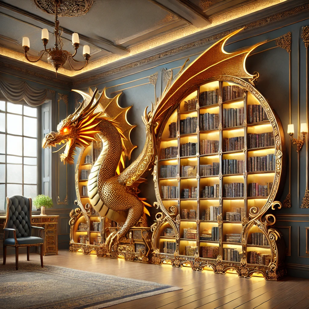 The Ultimate Dragon Bookshelves for Home Libraries