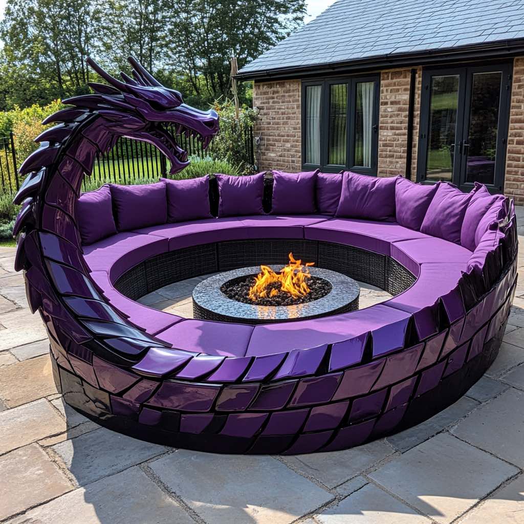 The Ultimate Dragon Fire Pit Lounge: A Statement of Luxury and Fantasy