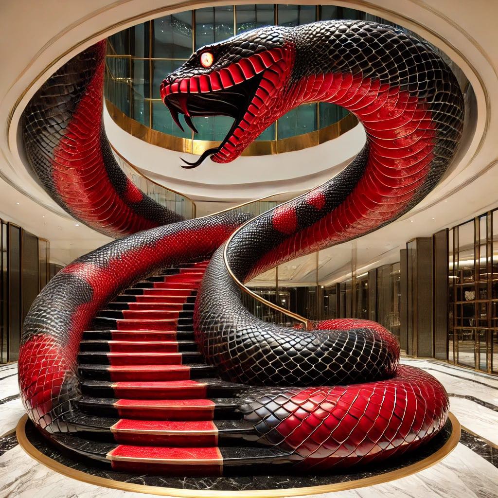 Serpent Staircases: Where Art Meets Architecture