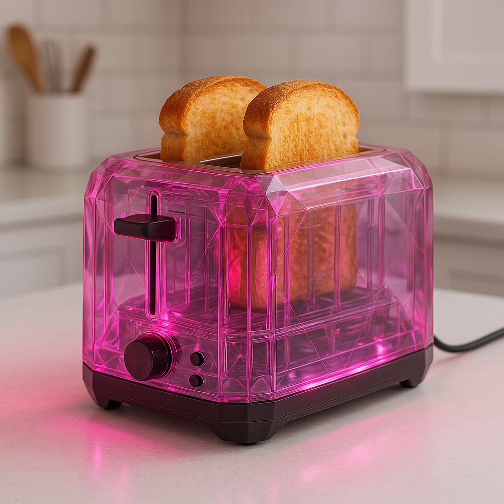Brighten Your Breakfast with a Transparent Toaster