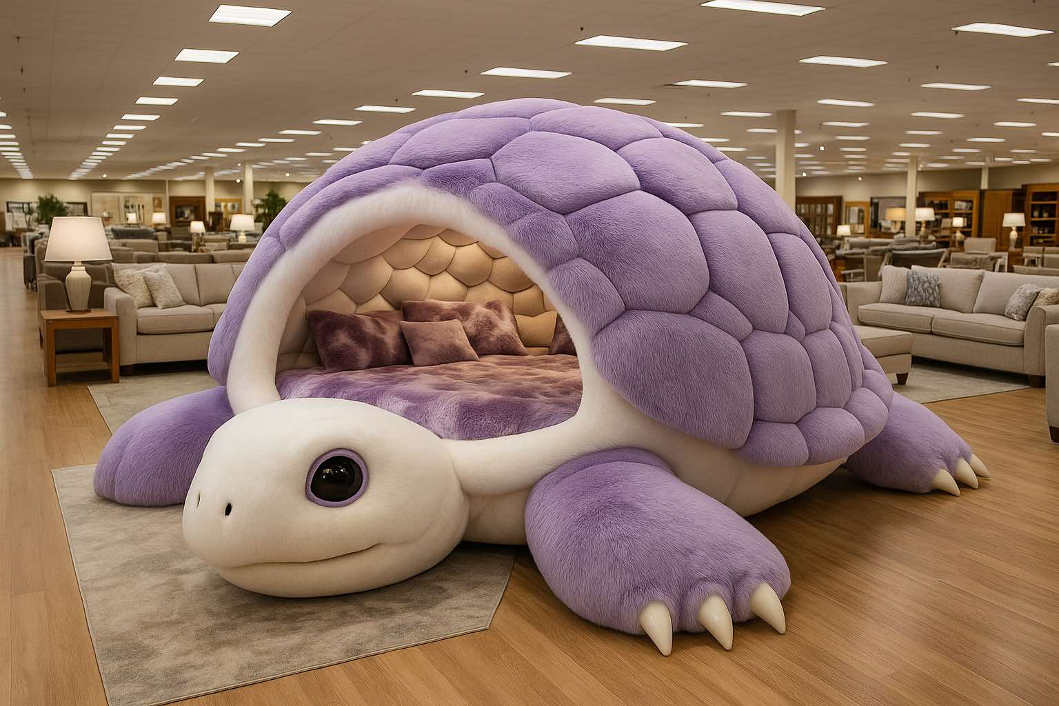 Colourful Giant Turtle Beds for Unique Spaces