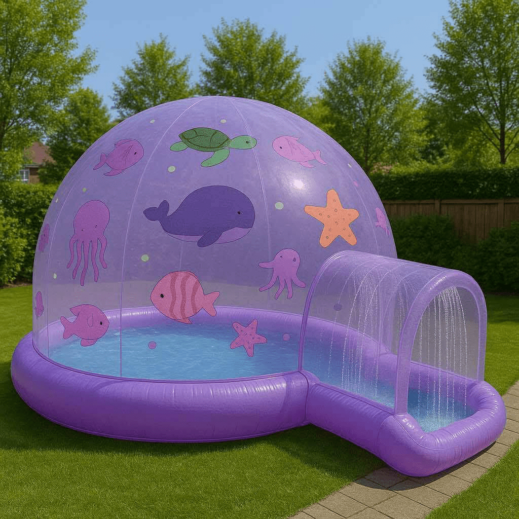Ocean-Themed Inflatable Dome Paddling Pools