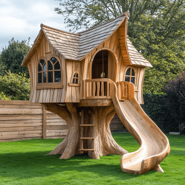 Wooden Treehouse Playhouses: The Ultimate Garden Adventure