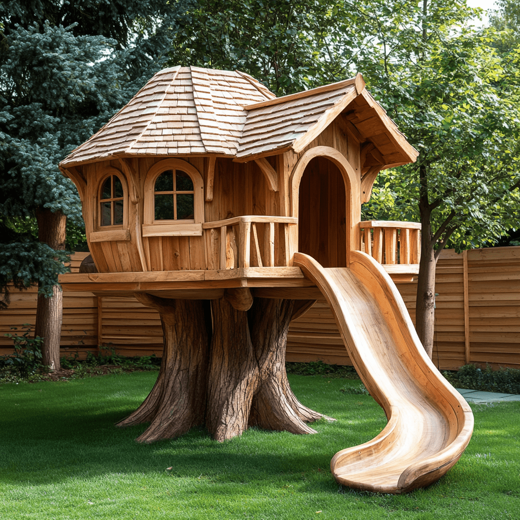 Wooden Treehouse Playhouses: The Ultimate Garden Adventure