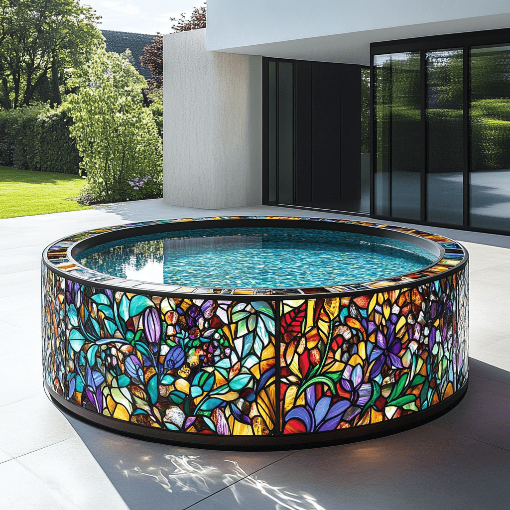 Stained Glass Plunge Pools: The Dazzling Garden Feature