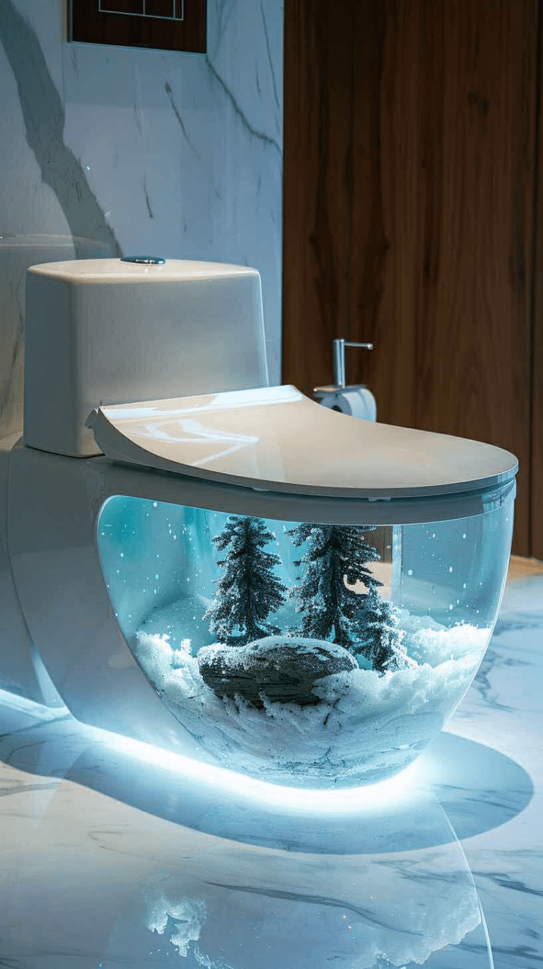 Snow Globe Toilets: A Winter Wonderland for Your Bathroom