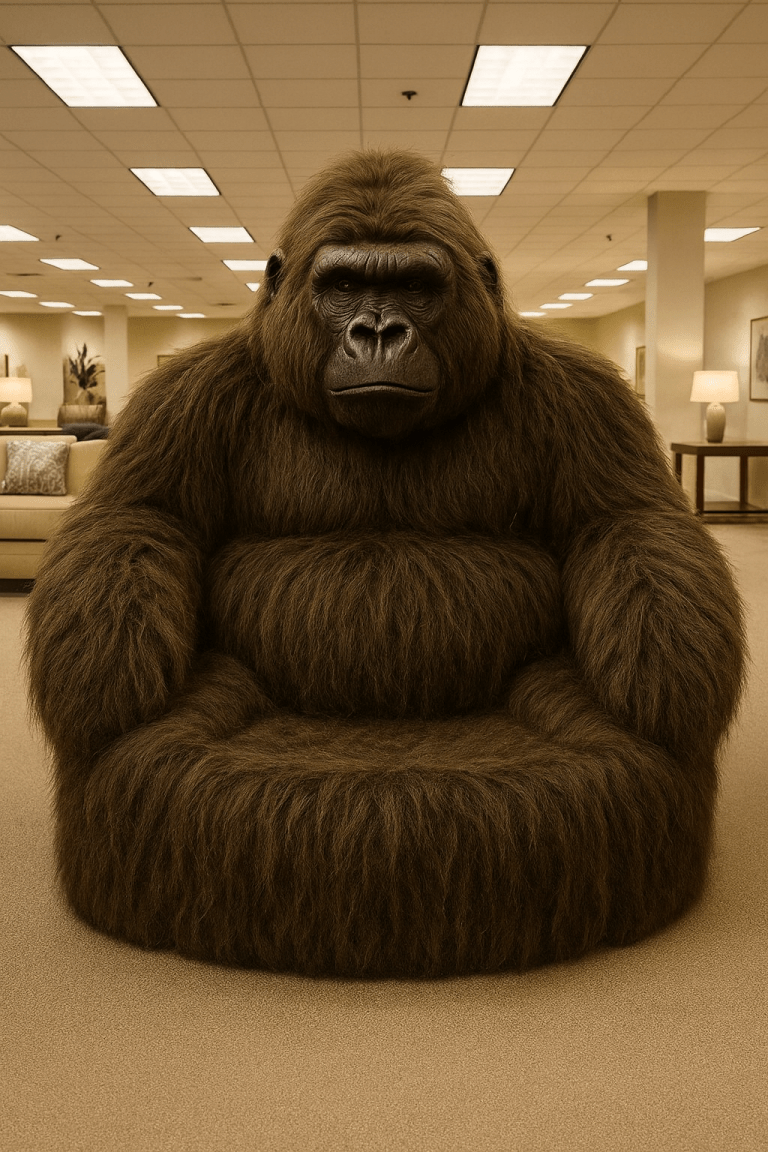 Oversized Gorilla Lounger Chairs: Bold Statement Seating