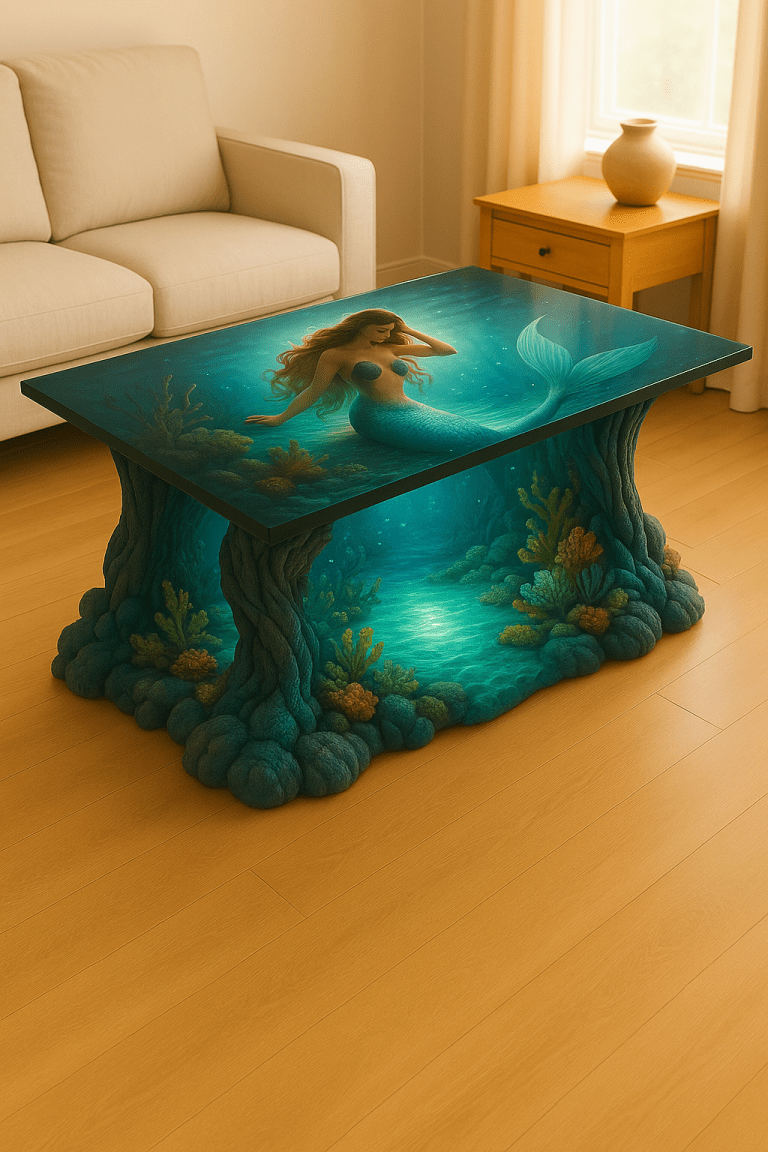Enchanting Mermaid Coffee Tables