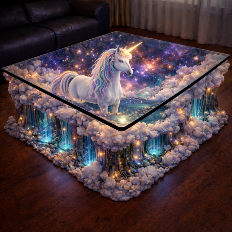 Enchanted Unicorn Coffee Tables: Magical Statement Centrepieces
