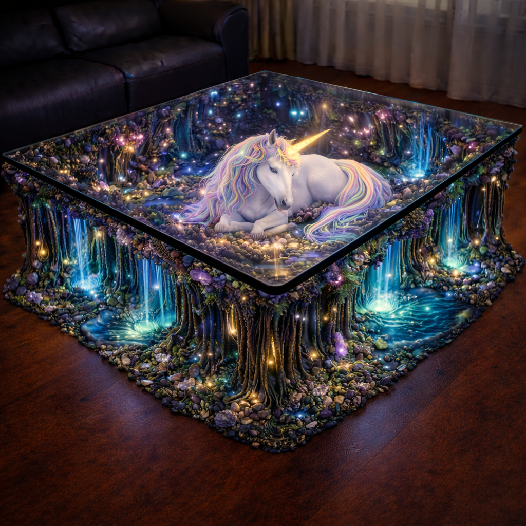 Enchanted Unicorn Coffee Tables: Magical Statement Centrepieces