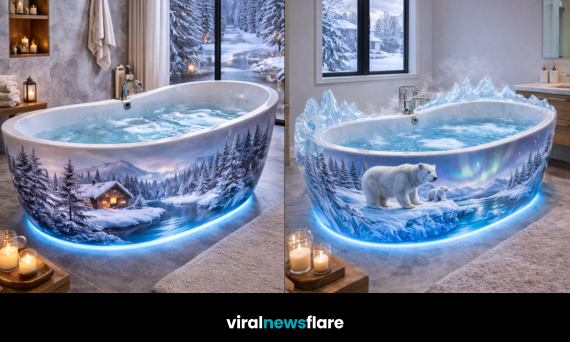 Winter Wonderland Bathtubs: Immersive Arctic-Inspired Luxury
