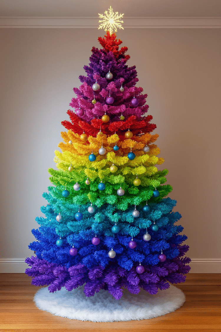 Rainbow & Pastel Christmas Trees: A Modern Take on Festive Décor