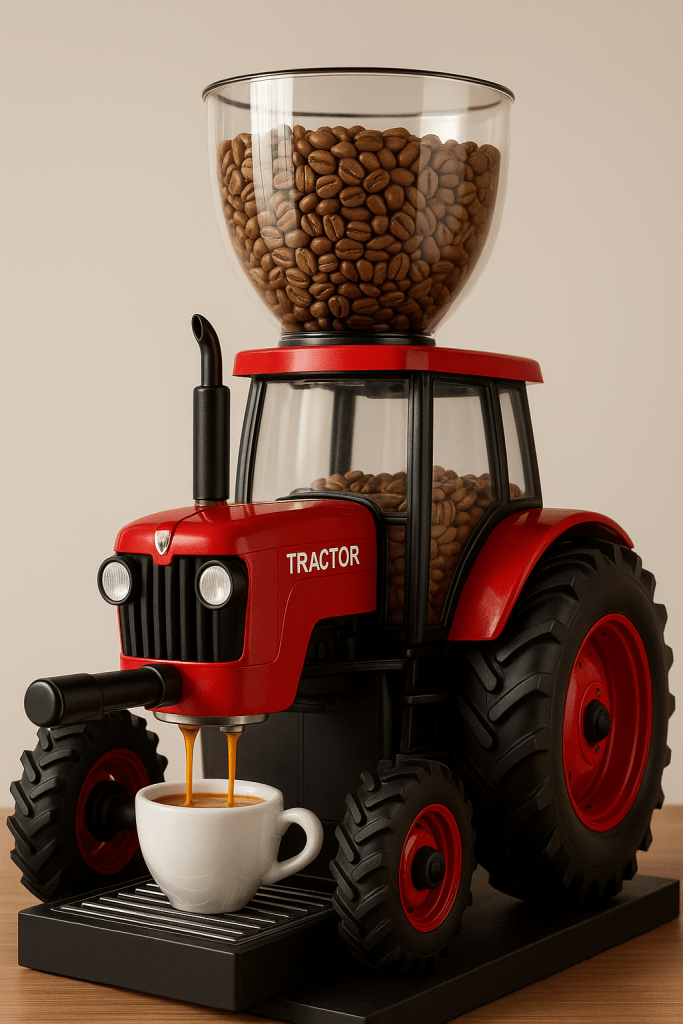 Tractor-Shaped Coffee Machines That Turn Heads
