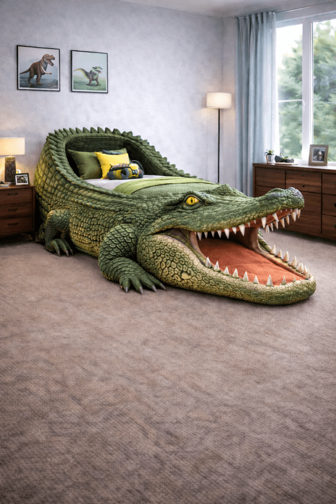 Crocodile-Shaped Beds: The Ultimate Statement Design